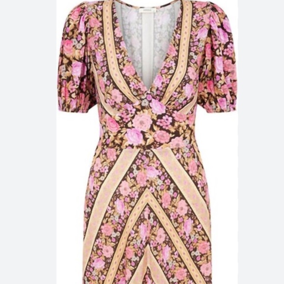 Spell | Dresses | Spell Enchanted Wood Gown Rose Floral Pink Brown Size ...